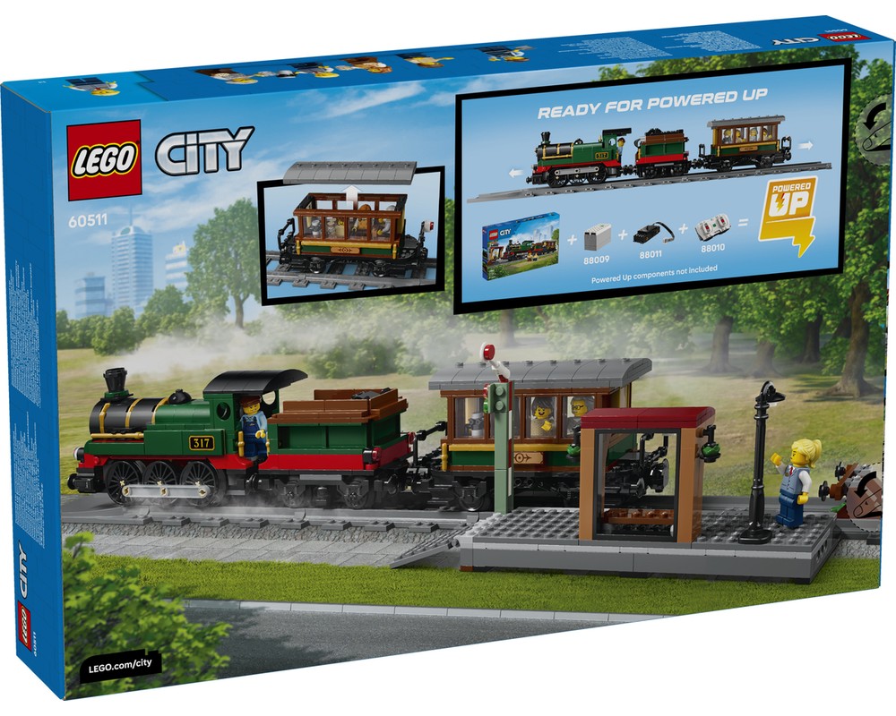 LEGO Set 60511-1 Vintage Steam Train (2026 City > Trains) | Rebrickable ...