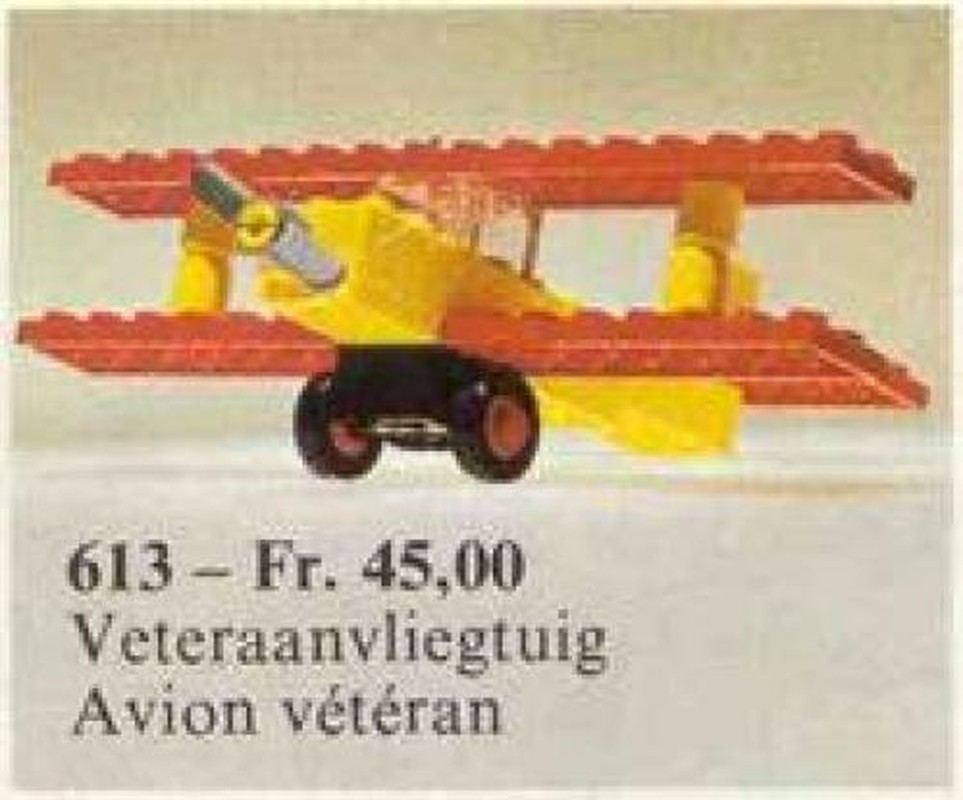 LEGO 613-1 Biplane (1974 Legoland > Airport) | Rebrickable - Build with ...