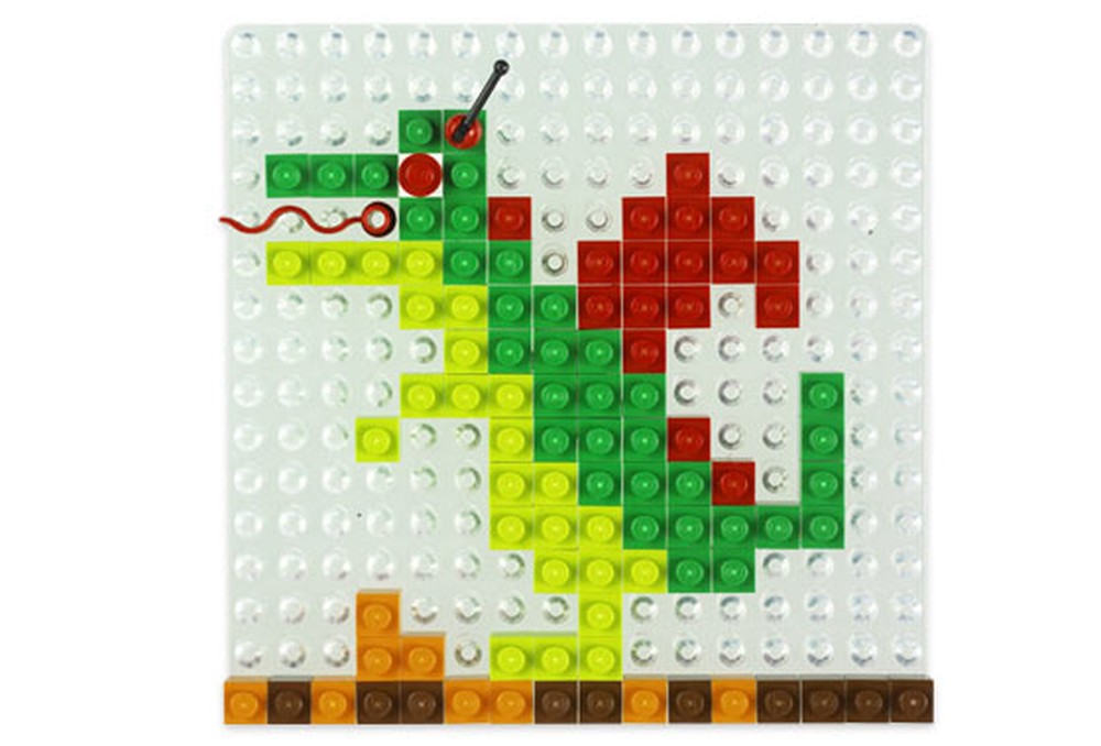 LEGO Set 6162-1-b2 Dragon (2007 Sculptures > Mosaic) | Rebrickable ...