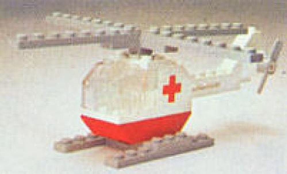 LEGO 626-2 Red Cross Helicopter (1978 Town > Classic Town > Hospital ...