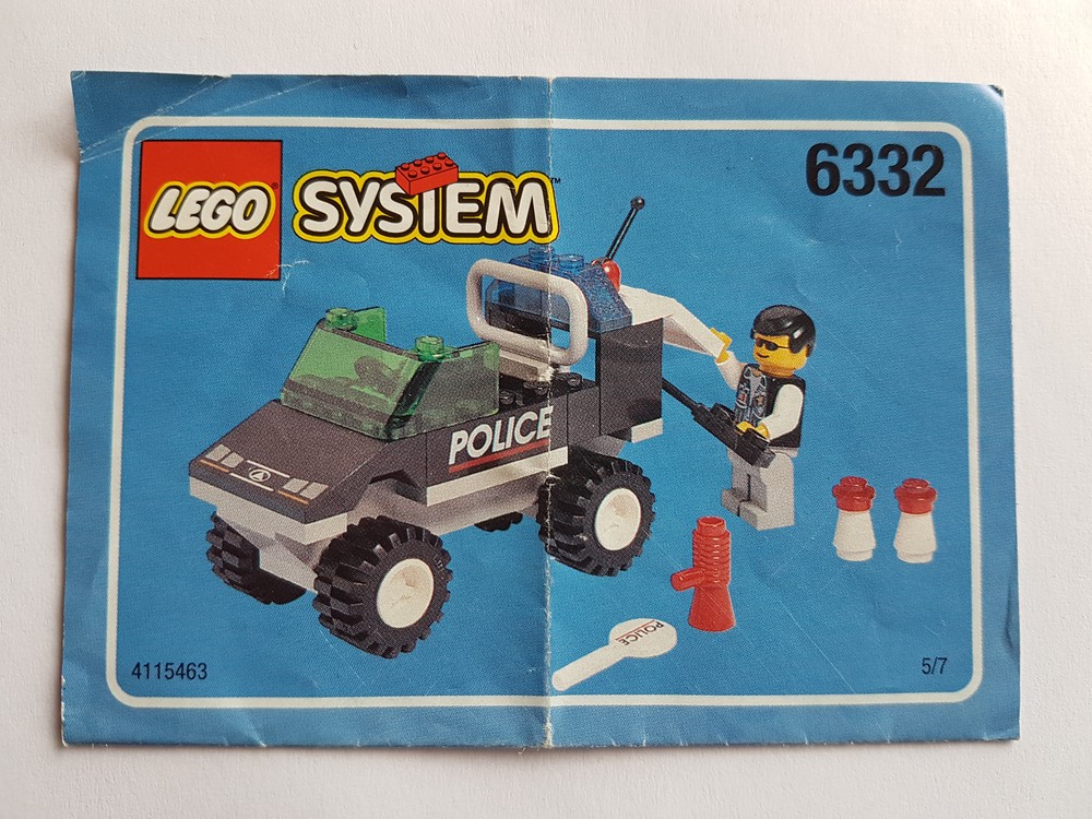 LEGO Set 6332-1-s1 4-Wheel Police Patrol (1998 Town > City > Police ...