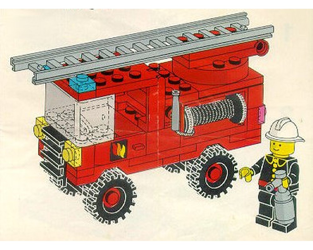 LEGO Set 6366-1-s1 Fire Squad Large Truck (1984 Town > Classic Town ...