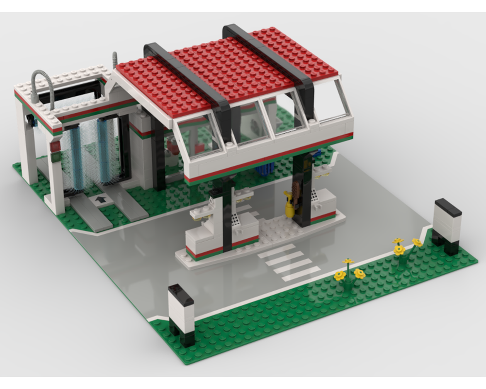 LEGO Set 6397-1-s3 Octan Gas Station (1992 Town > Classic Town ...