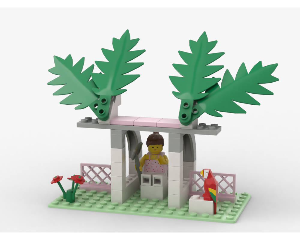 LEGO Set 6403-1-c2 Gazebo (1993 Town > Paradisa) | Rebrickable - Build ...