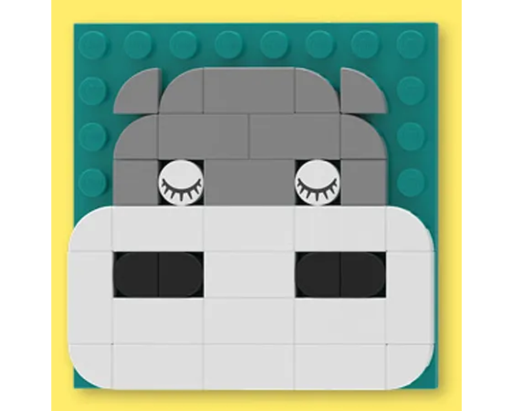 LEGO Set 6513792-1-s1 Hippo (2024 DOTS) | Rebrickable - Build with LEGO