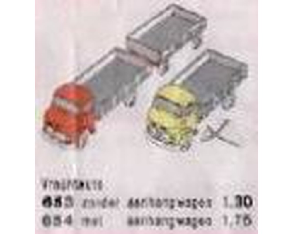 LEGO Set 653-2 1:87 Mercedes Flatbed Truck (1964 System > HO 1:87 ...