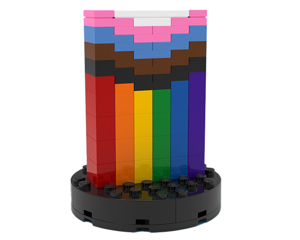 LEGO Set 6532683-1 Progress Flag (2024 LEGO Brand Store) | Rebrickable ...