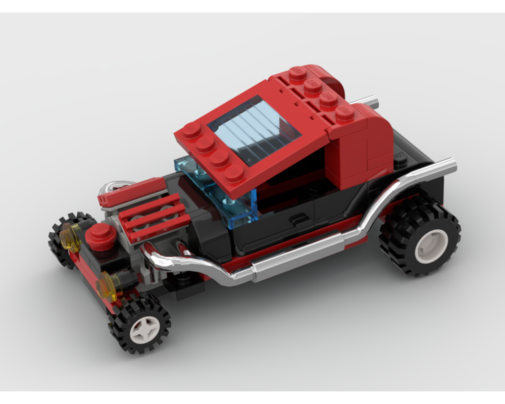 LEGO Set 6561-1-s2 Black and Red Hotrod (1994 Town > Classic Town ...