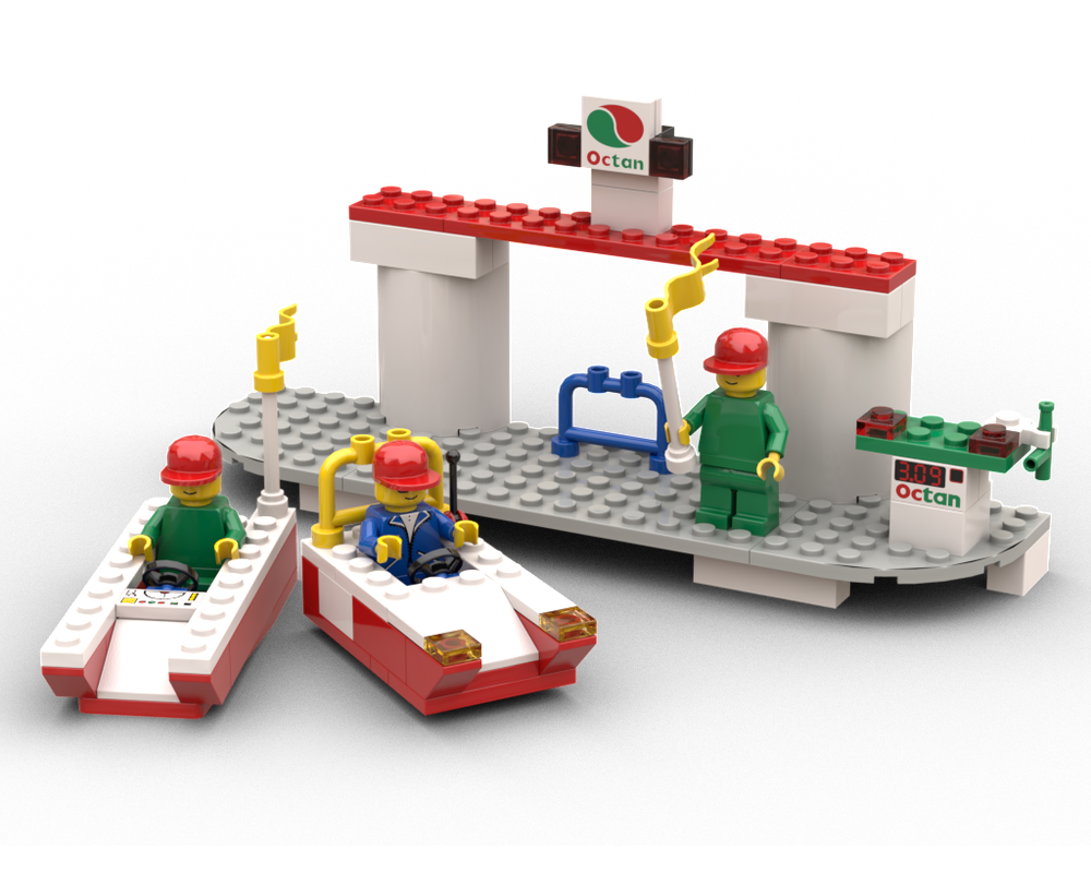 LEGO Set 6562-1-c1 Octan Boat Racing Station (1995 Town > Classic Town ...