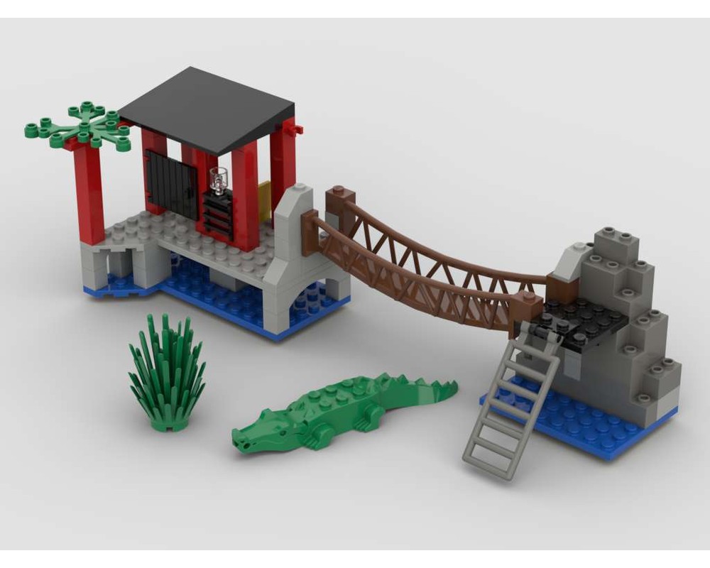 LEGO Set 6563-1-s3 Swamp Crossing Bridge (1996 Town > Classic Town ...