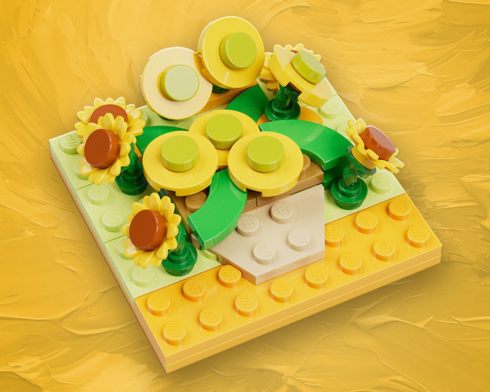 LEGO Set 6565145-1 Sunflowers (2025 LEGO Art) | Rebrickable - Build ...