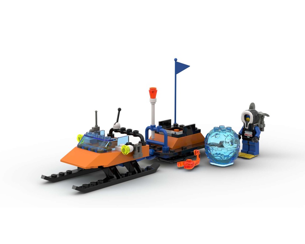 LEGO Set 6586-1-c1 Snowmobile and Trailer (2000 Town > Arctic ...