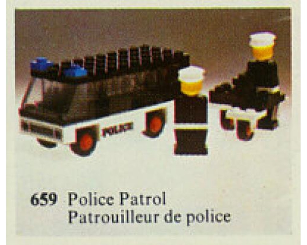 LEGO Set 659-1 Police Patrol with Policemen (1975 Legoland > Police ...