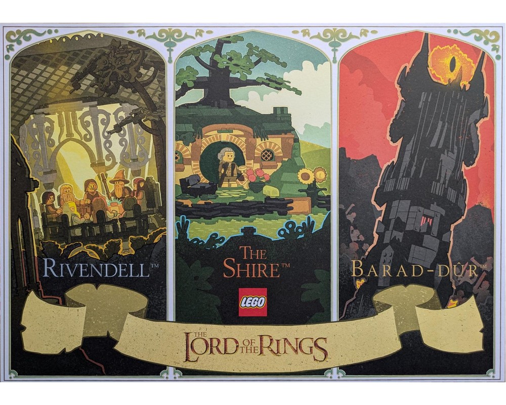 LEGO Set 6594064-1 Lord of the Rings Poster (2025 Gear > Posters and ...