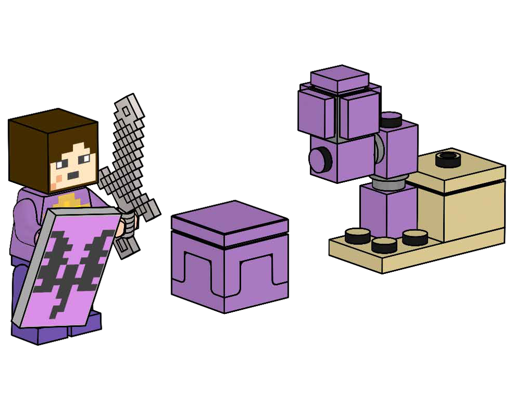 LEGO Set 662413-1 End Warrior and Shulker (2024 Minecraft ...