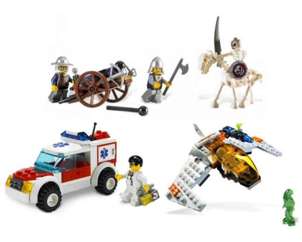 LEGO Set 66265-1 Tri Pack (2008 Value Packs) | Rebrickable - Build with ...