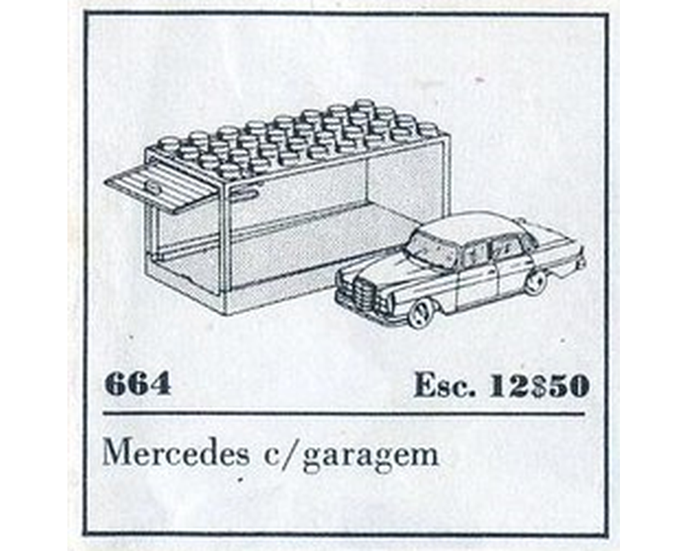 LEGO Set 664-2 1:87 Mercedes 220 S (1964 System > HO 1:87 Vehicles ...