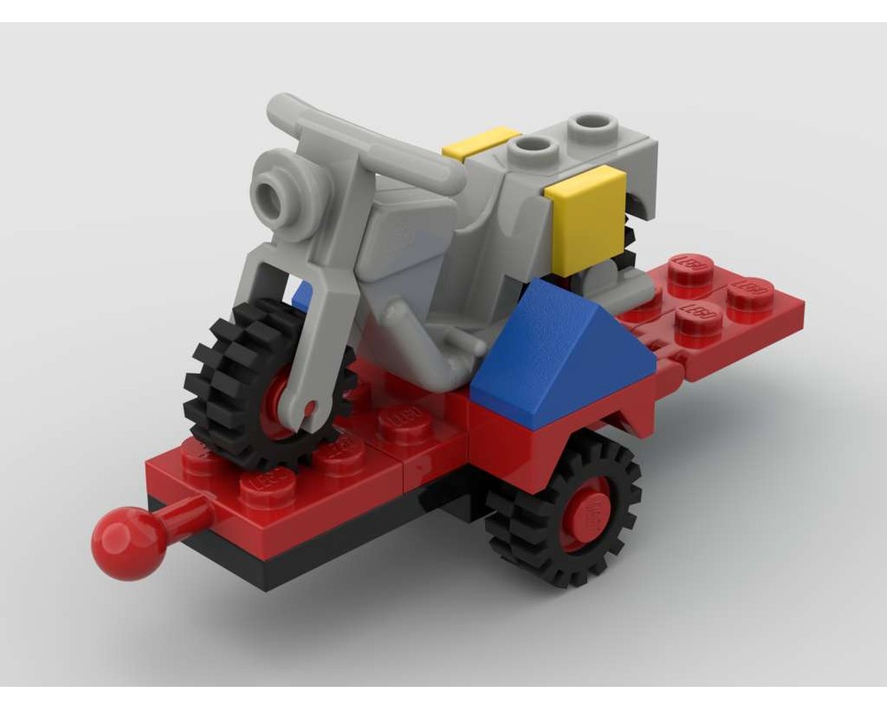 LEGO Set 6654-1-s2 Trailer and Motorcycle (1983 Town > Classic Town ...