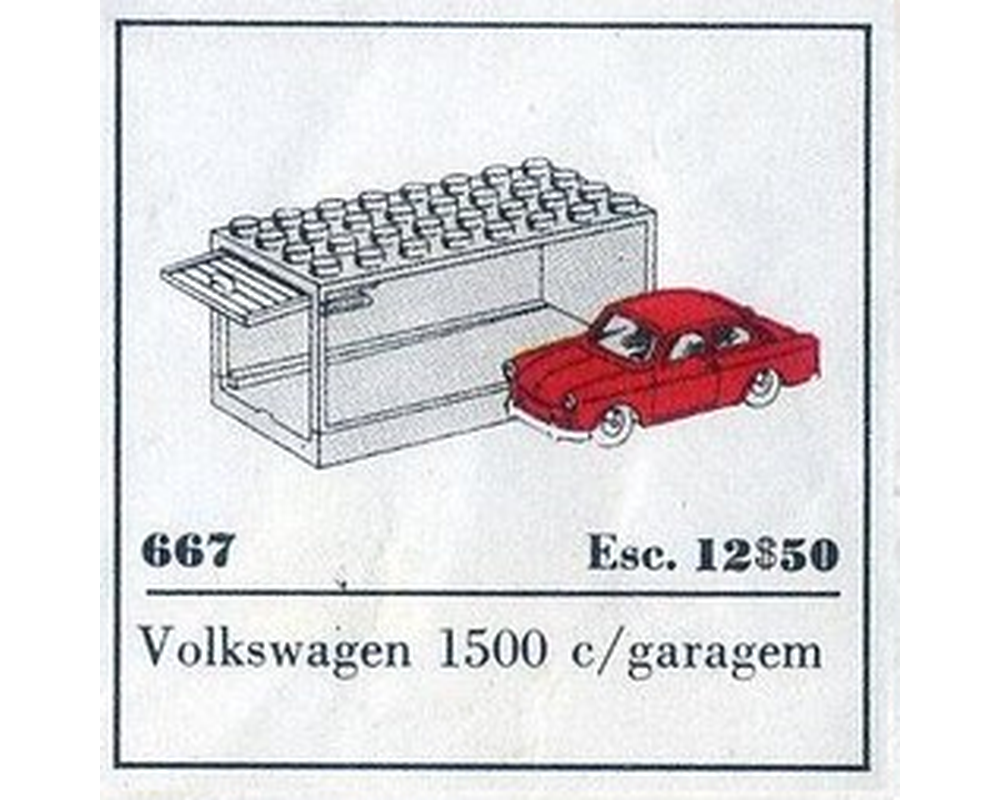 LEGO Set 667-1 1:87 VW 1500 (1964 System > HO 1:87 Vehicles ...