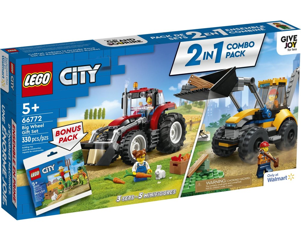 LEGO Set 66772-1 Big Wheel Gift Set (2023 City > Farm) | Rebrickable ...