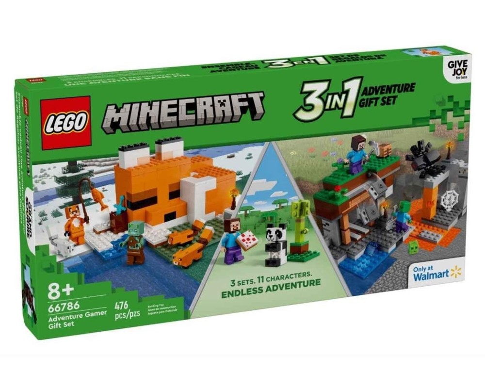 LEGO Set 66786-1 Adventure Gamer Gift Set (2024 Minecraft ...