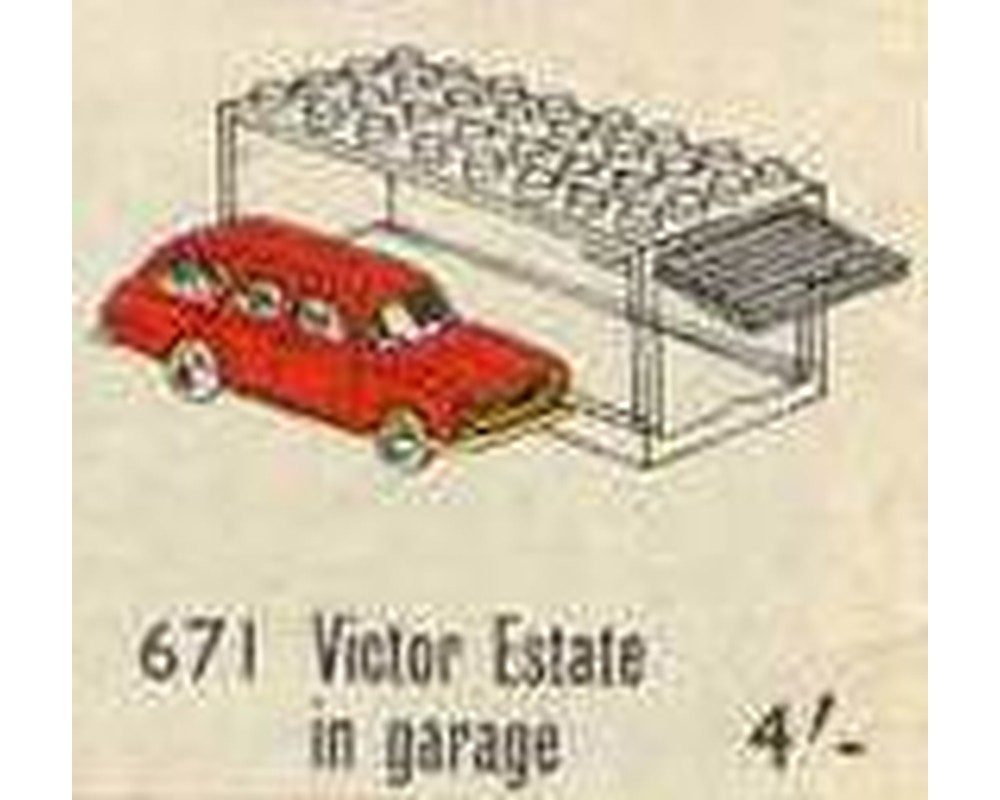 LEGO Set 671-3 1:87 Vauxhall Victor Estate with Garage (1964 System ...