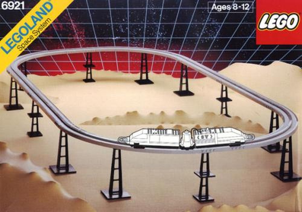 LEGO 6921-1 Monorail Accessory Track (1988 Space > Futuron ...
