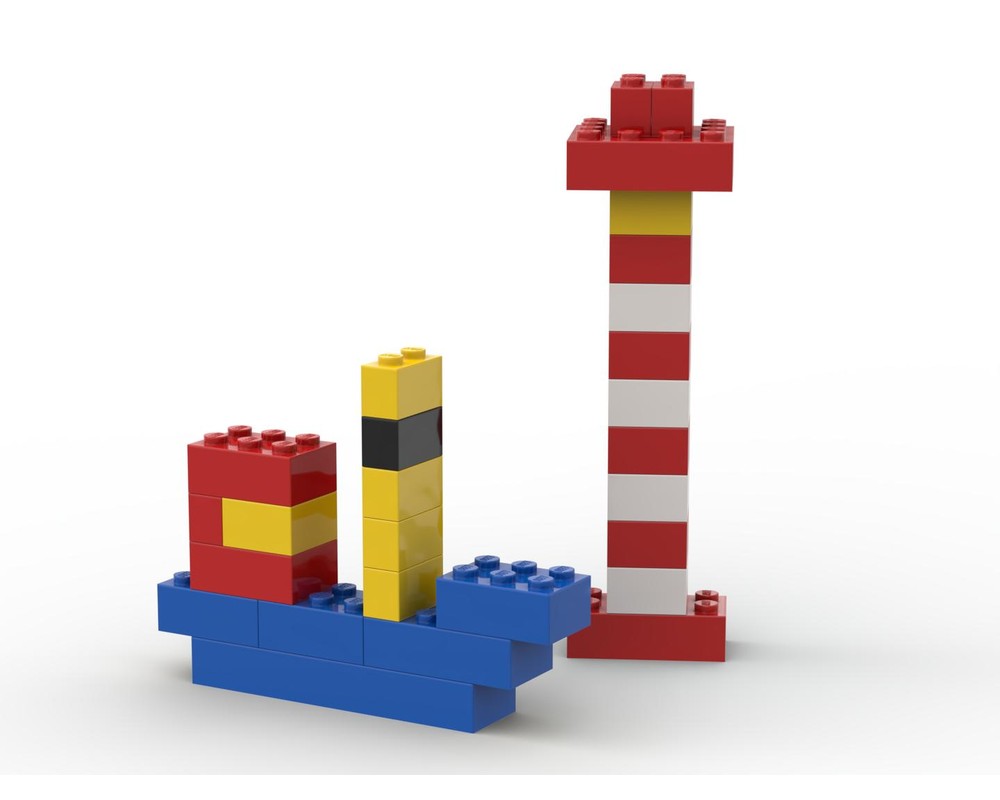 LEGO Set 7-2-c3 Ship and Lighthouse (1979 Universal Building Set ...