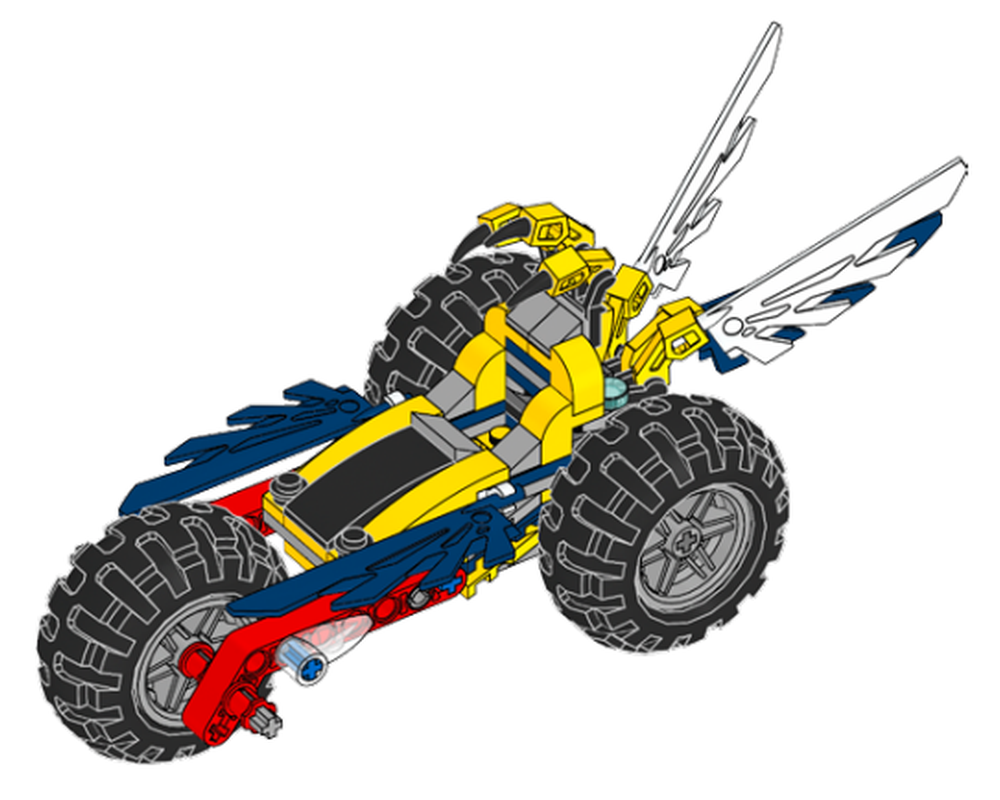 LEGO Set 70124-1-b1 Raptor Rally Bike (2014 Legends of Chima ...