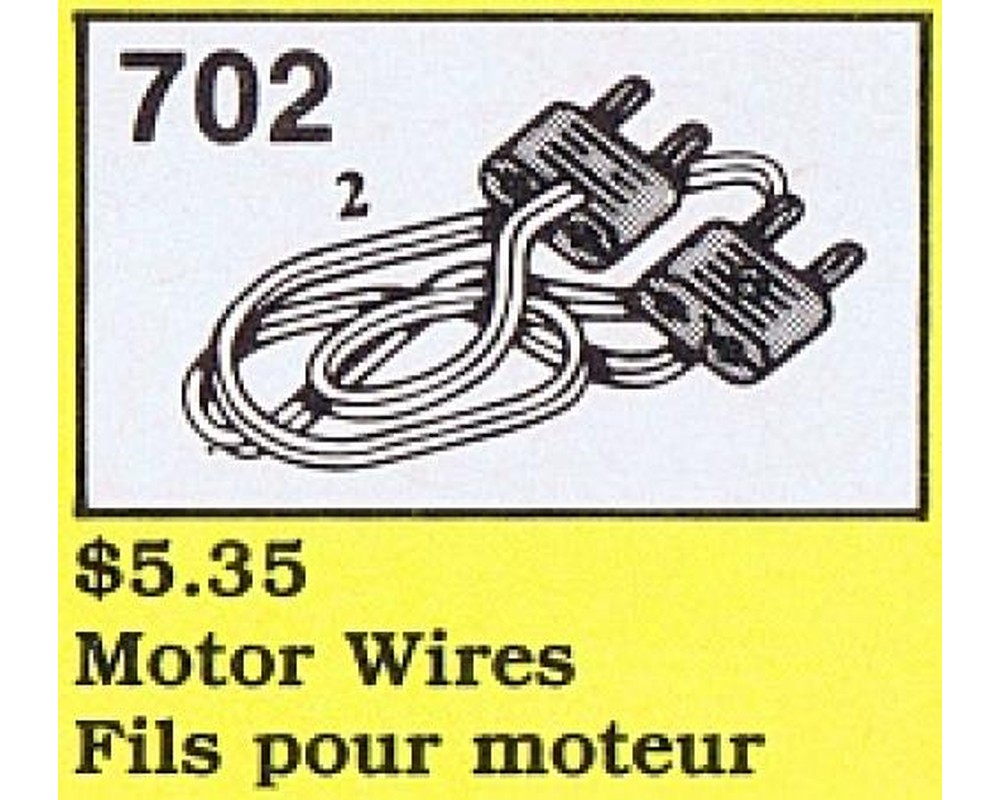 LEGO Set 702-3 Motor Wires (1984 Service Packs) | Rebrickable - Build ...