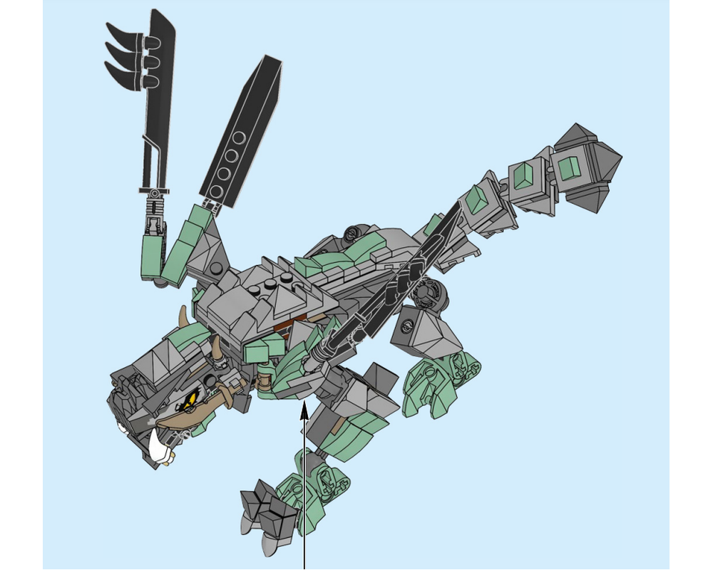 LEGO Set 70655-1-s1 Slab the Earth Dragon (2018 Ninjago) | Rebrickable ...