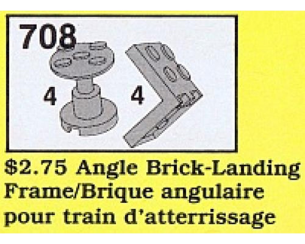 LEGO Set 708-3 Angle Brick / Landing Frame (1984 Service Packs ...