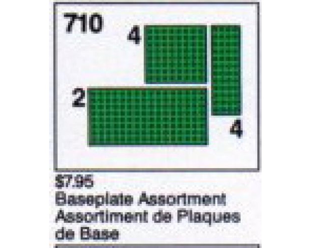 LEGO Set 710-6 Baseplate Assortment (1984 Service Packs) | Rebrickable ...