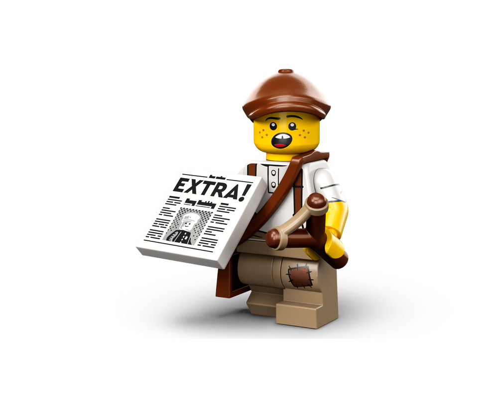 LEGO Set 71037-12 Newspaper Kid (2023 Collectible Minifigures > Series 24 Minifigures ...