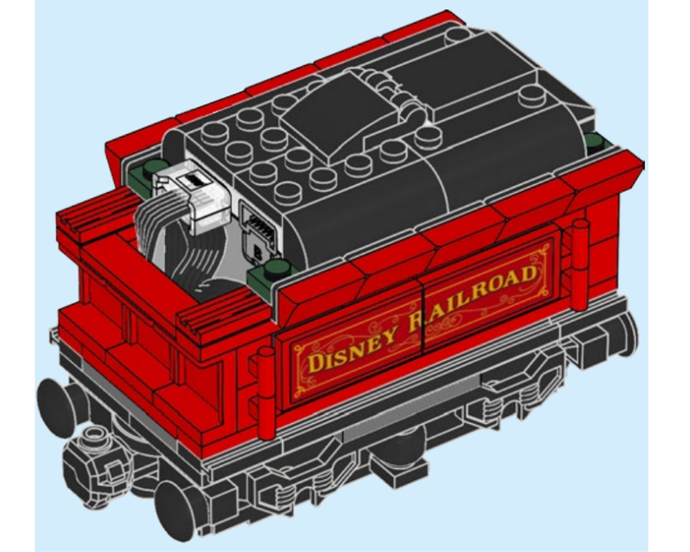 LEGO Set 71044-1-s3 Tender (2019 Disney) | Rebrickable - Build with LEGO