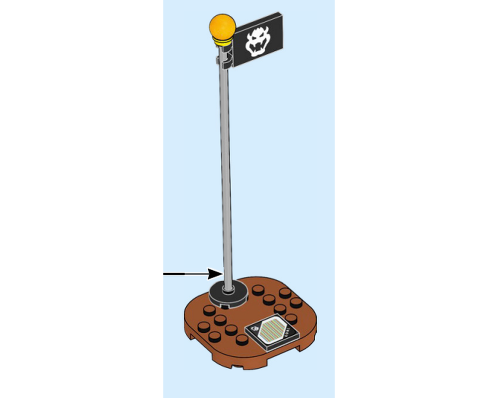 LEGO Set 71440-1-s2 Goal Pole (2024 Super Mario) | Rebrickable - Build ...