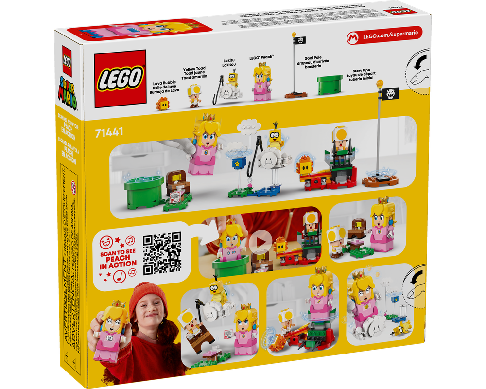LEGO Set 71441-1 Adventures with Interactive LEGO Peach (2024 Super ...