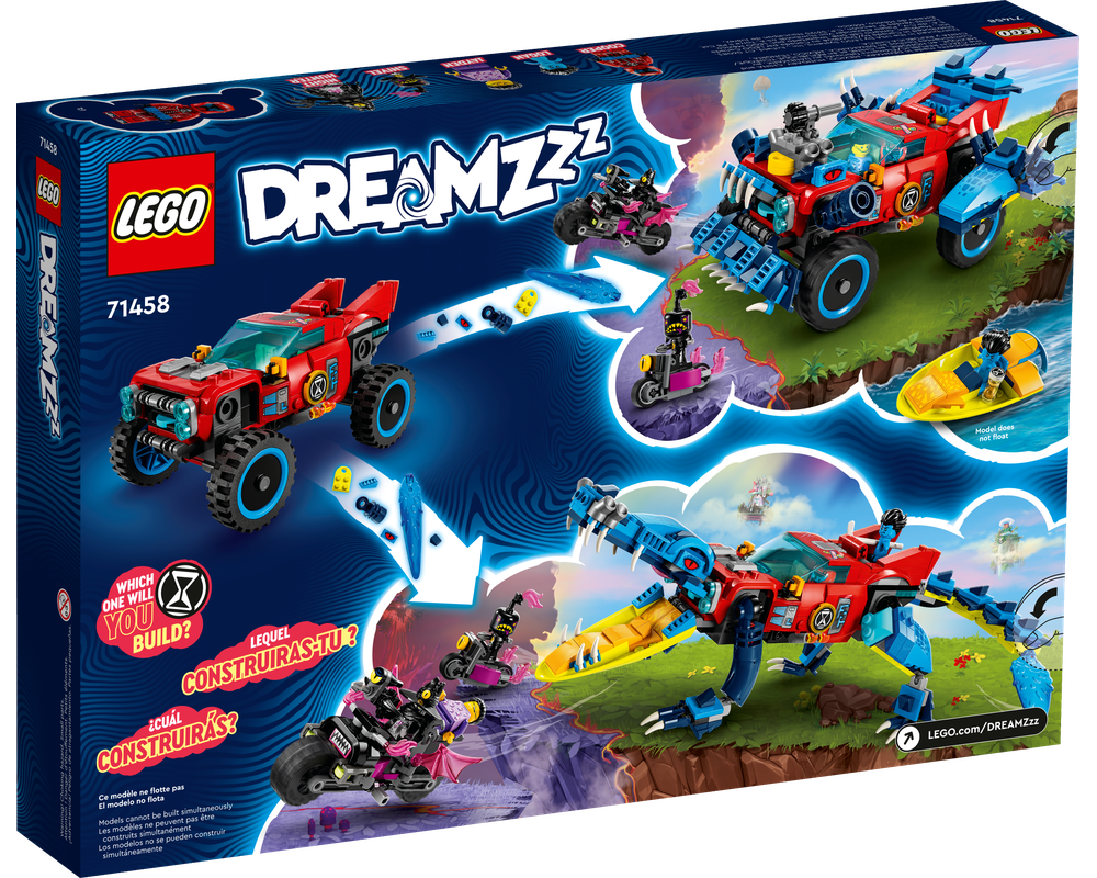 LEGO Set 71458-1 Crocodile Car (2023 Dreamzzz) | Rebrickable - Build ...