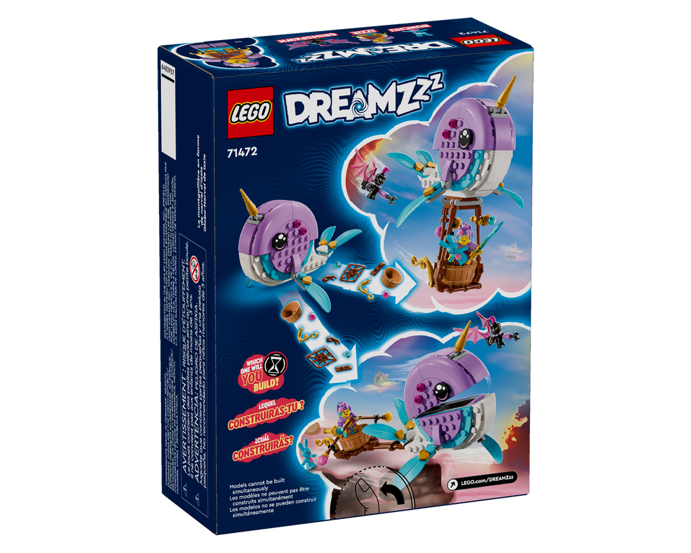 LEGO Set 71472-1 Izzie's Narwhal Hot-Air Balloon (2024 Dreamzzz ...