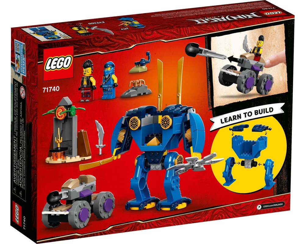 LEGO Set 71740-1 Jay's Electro Mech (2021 Ninjago) | Rebrickable ...