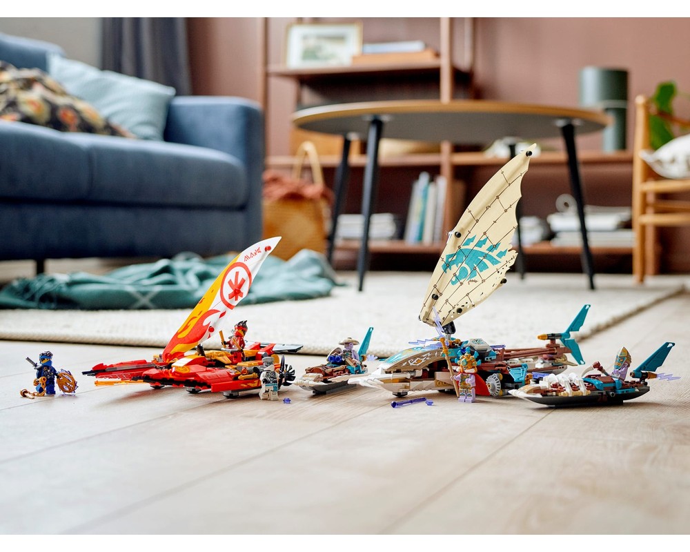 LEGO Set 71748-1 Catamaran Sea Battle (2021 Ninjago) | Rebrickable ...