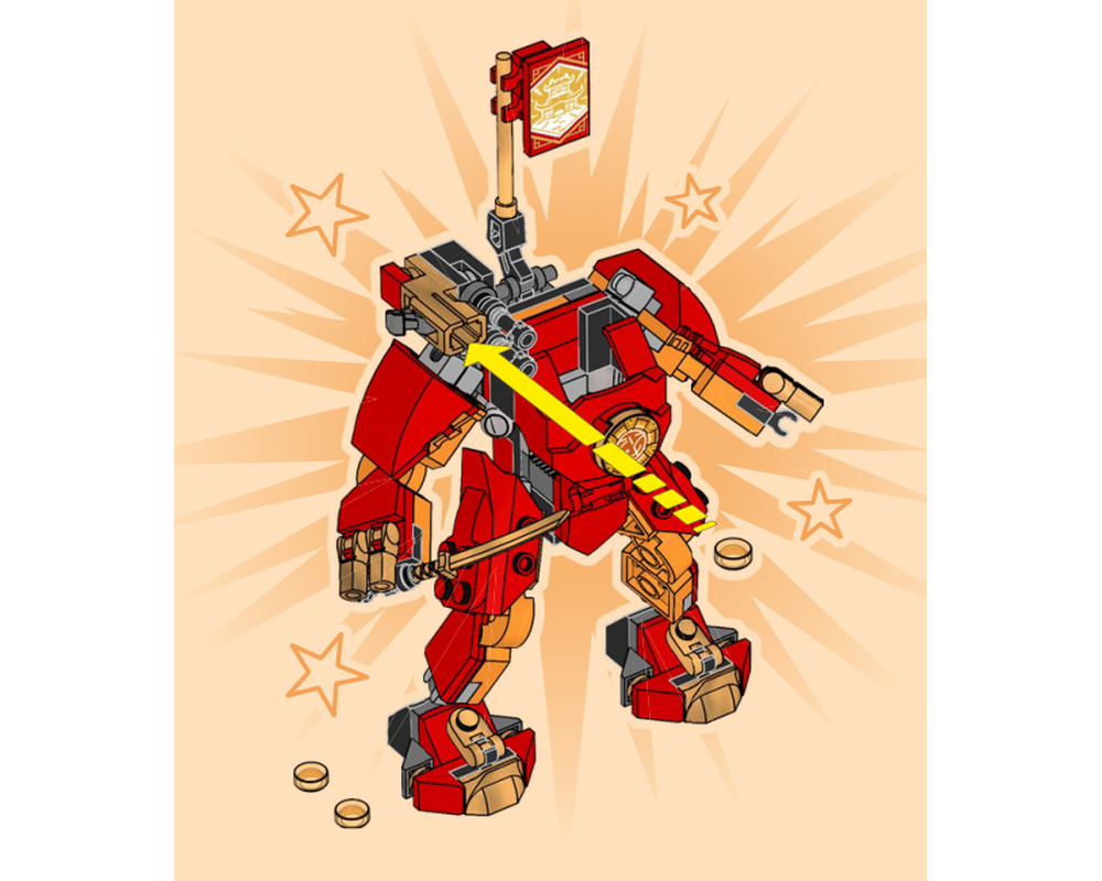 LEGO Set 71767-1-s1 Kai's Mech (2022 Ninjago) | Rebrickable - Build ...