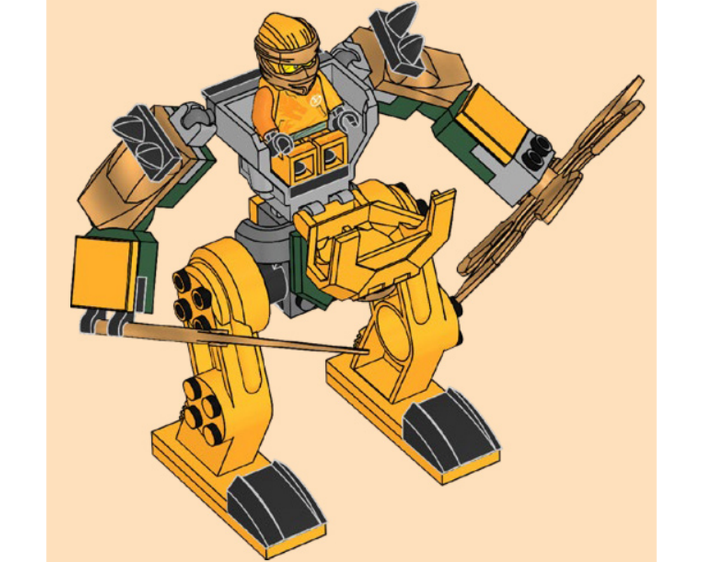 LEGO Set 71804-1-s1 Arin's Mech (2024 Ninjago) | Rebrickable - Build ...