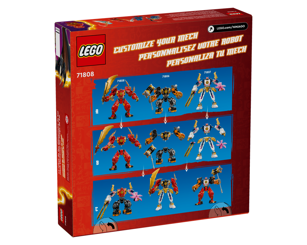 LEGO Set 71808-1 Kai's Fire Mech (2024 Ninjago) | Rebrickable - Build ...