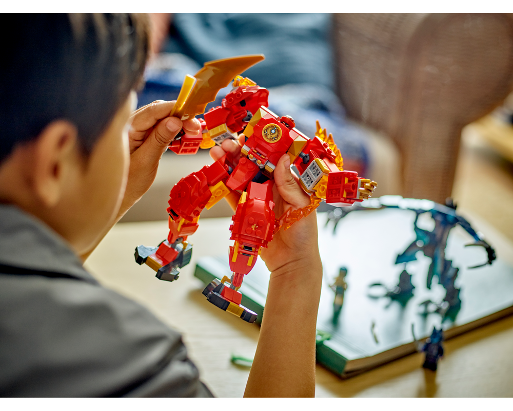 LEGO Set 71808-1 Kai's Fire Mech (2024 Ninjago) | Rebrickable - Build ...