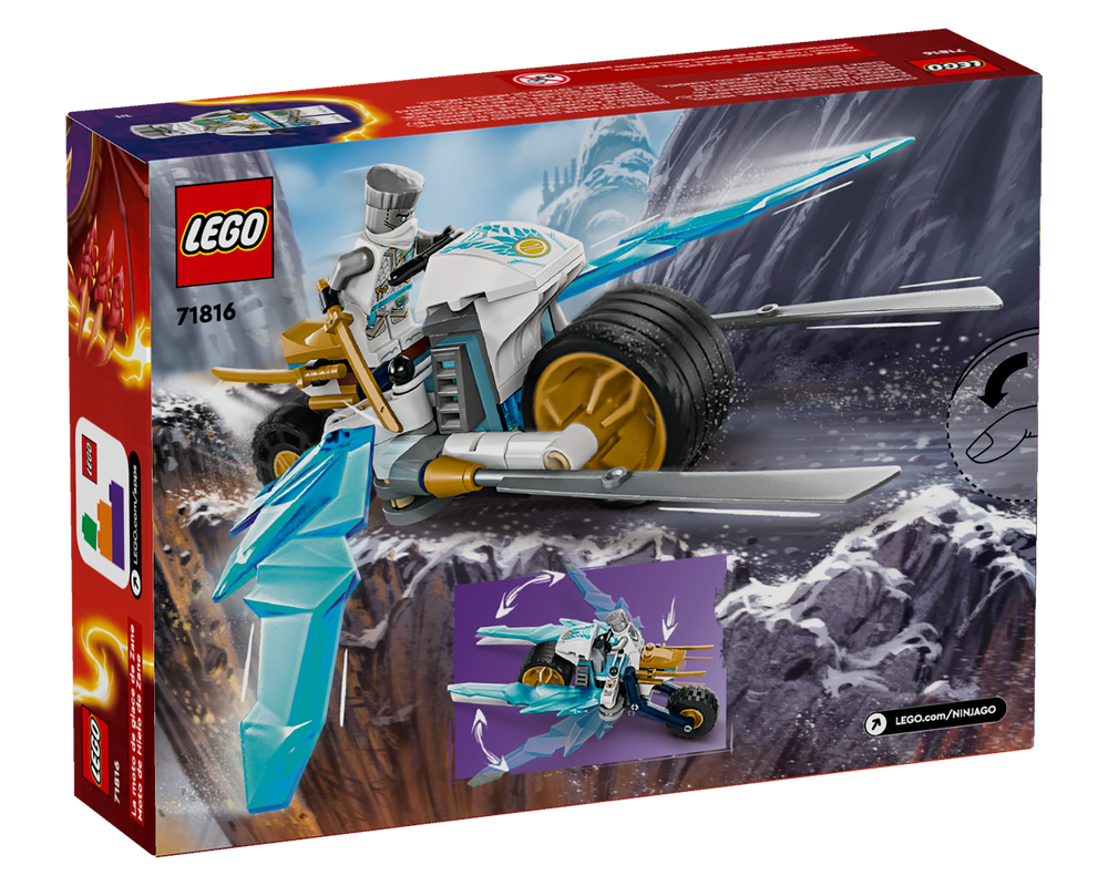 LEGO Set 71816-1 Zane's Ice Motorcycle (2024 Ninjago) | Rebrickable ...