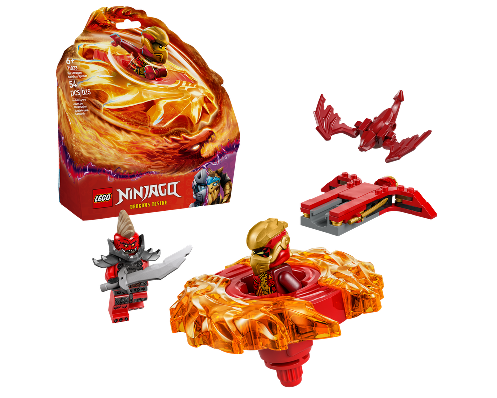 LEGO Set 71823-1 Kai's Dragon Spinjitzu Spinner (2025 Ninjago ...