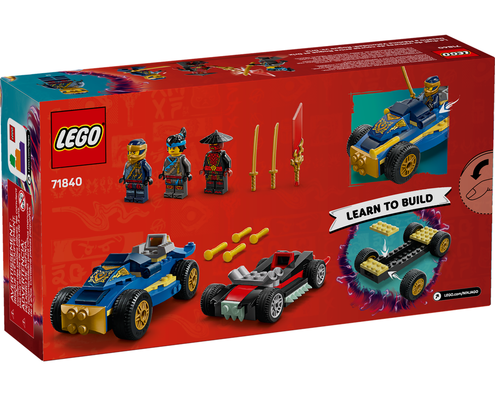 LEGO Set 71840-1 Rogue vs. Drix Race Car Duel (2025 Ninjago ...