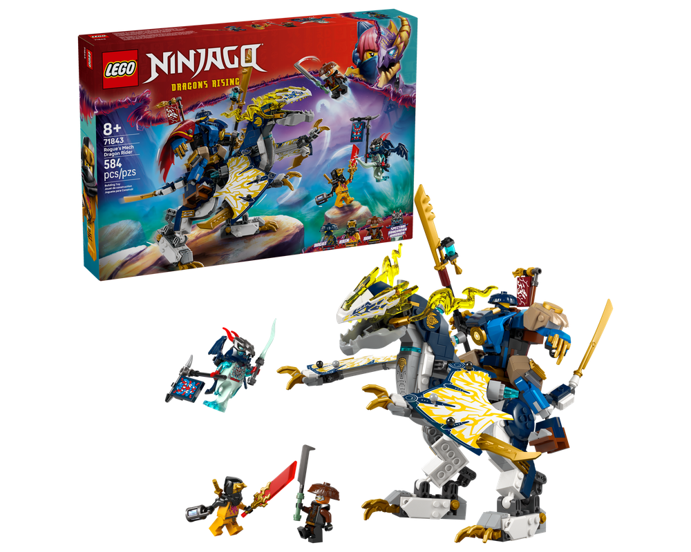 LEGO Set 71843-1 Rogue's Mech Dragon Rider (2025 Ninjago) | Rebrickable ...