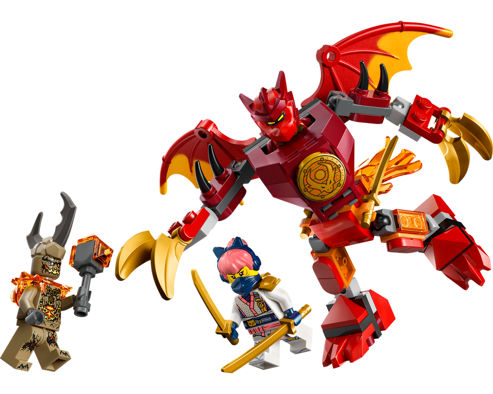 LEGO Set 71851-1 Kai's Dragon Mech Battle Pack (2026 Ninjago ...
